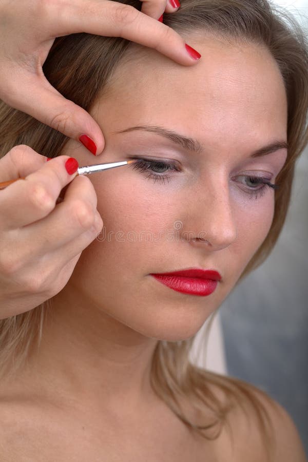 Makeup session stock photo. Image of female, eyes, colorful - 3407848