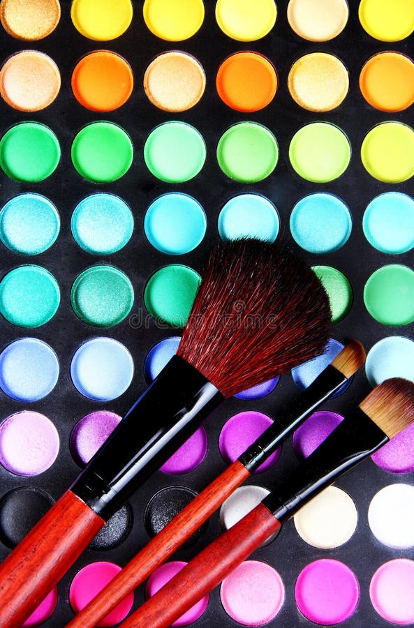 Makeup set stock image. Image of cosmetics, objects, applicator - 20686873