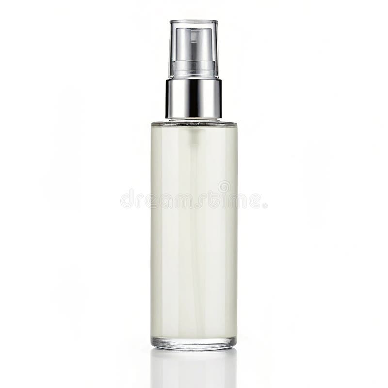 Makeup Setting Spray Bottle on White Background Stock Illustration ...