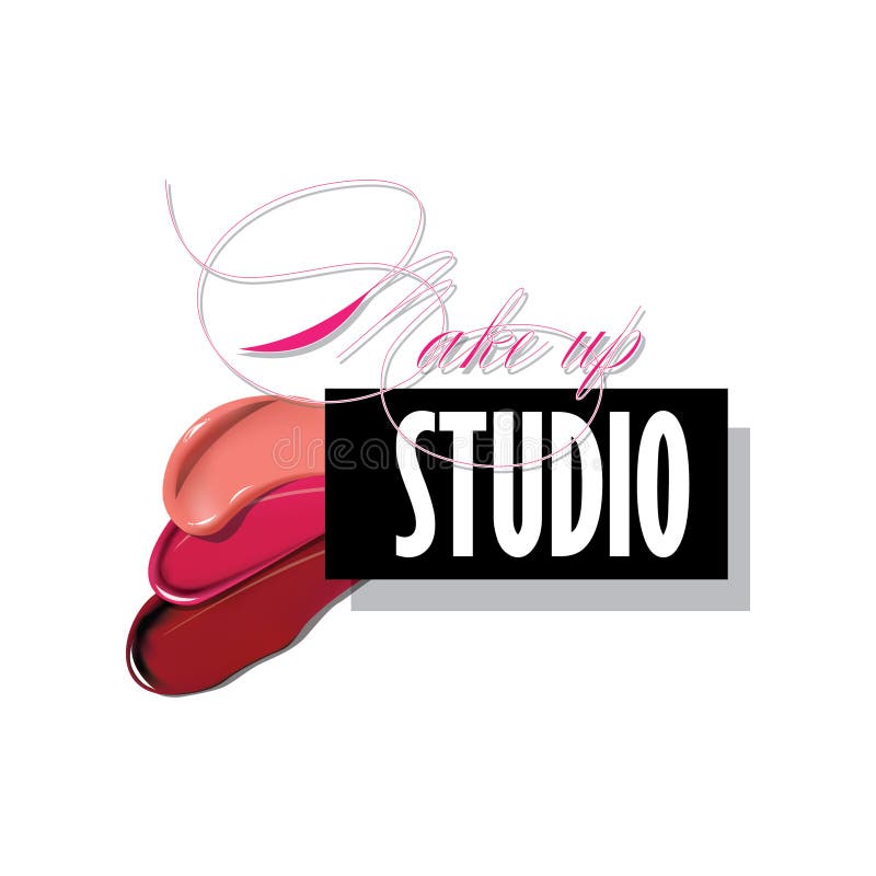 Makeup Studio Logo Design Template. Vector Logotype Layout Stock Vector ...