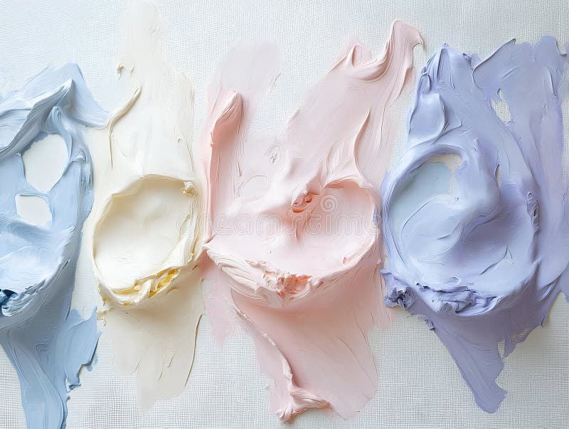 Makeup Texture Pastel Colors Creamy Consistency Close Up Stock ...