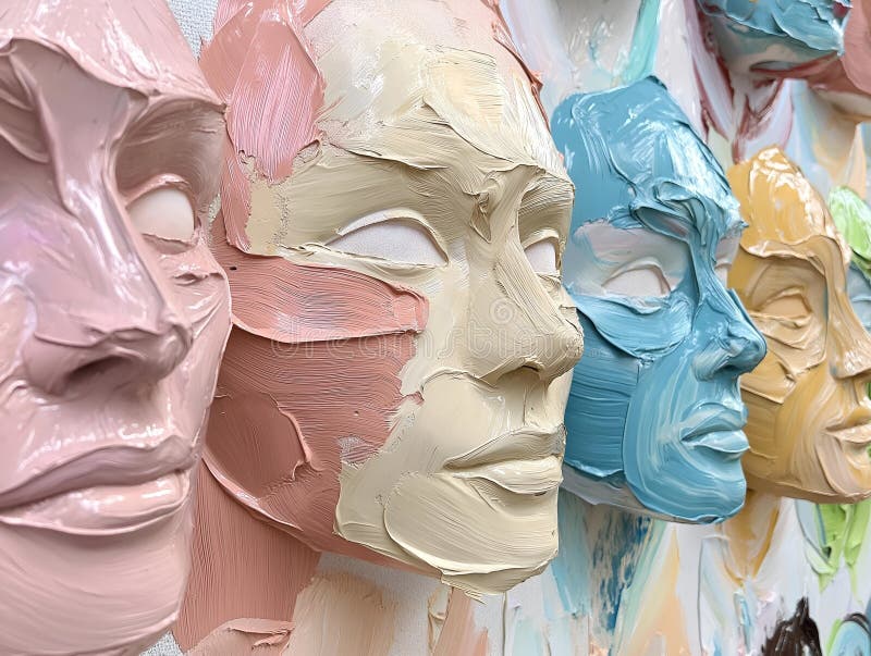 Makeup Texture Pastel Colors Creamy Consistency Close Up Stock ...