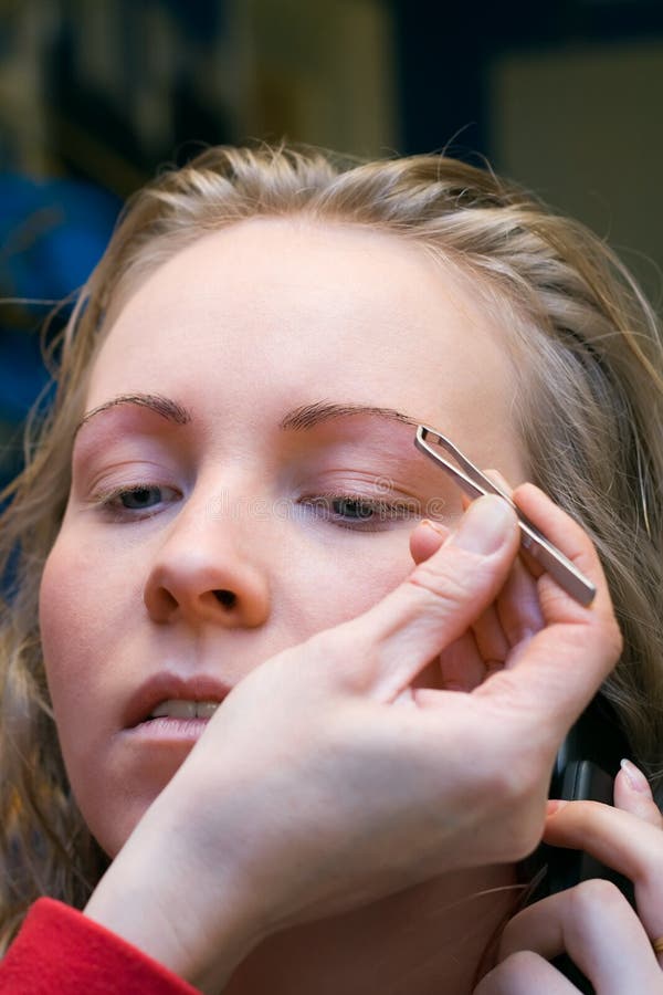 Makeup time 2 stock photo. Image of lashes, brush, appealing - 4634714