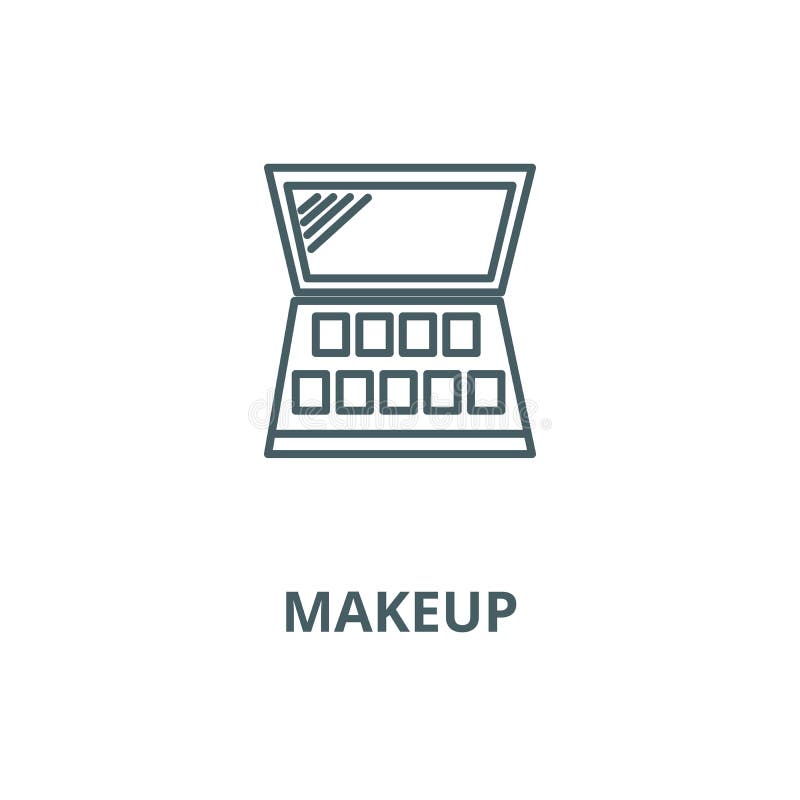 Makeup Vector Line Icon, Linear Concept, Outline Sign, Symbol Stock ...