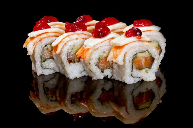 Maki roll stock photo. Image of leaf, food, oriental - 17913518