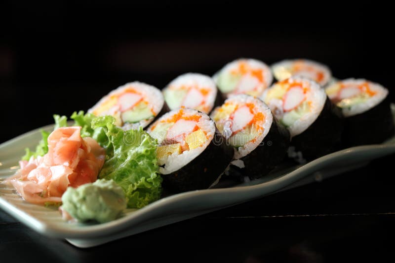Maki Rolls stock photo. Image of asia, meal, appetizer - 141544518