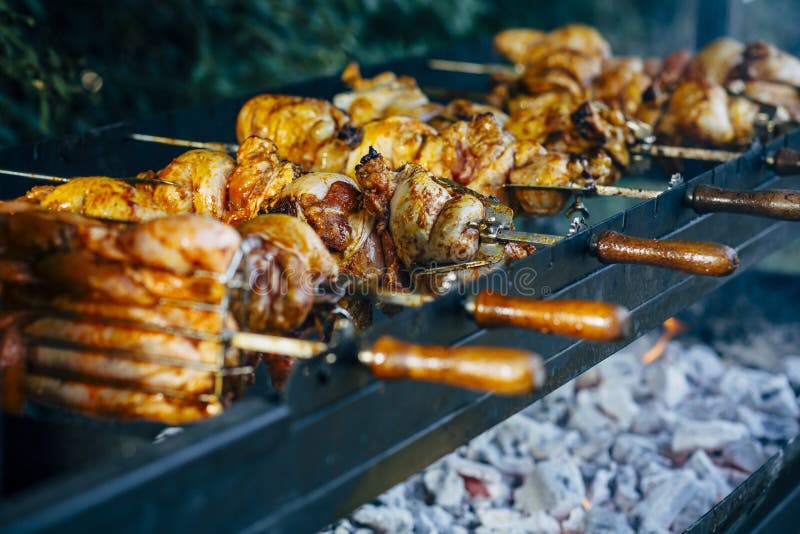 Making All Kinds of Red Meat, Fresh and Raw Red Meat Preparation Stock ...