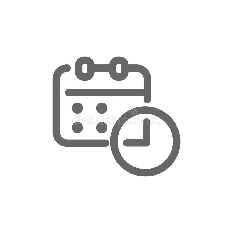 Making Appointment Icon. Vector Illustration Decorative Design Stock ...