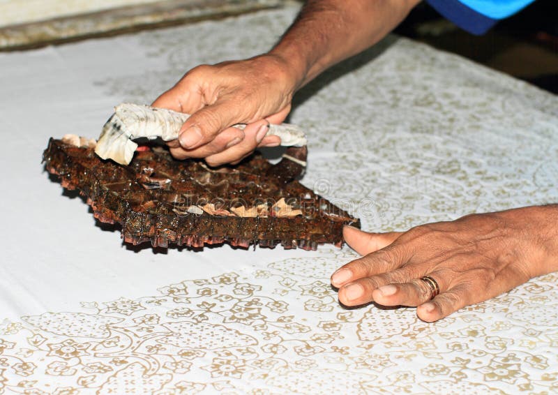 Making batik stock photo. Image of manufacture, batik - 38378552