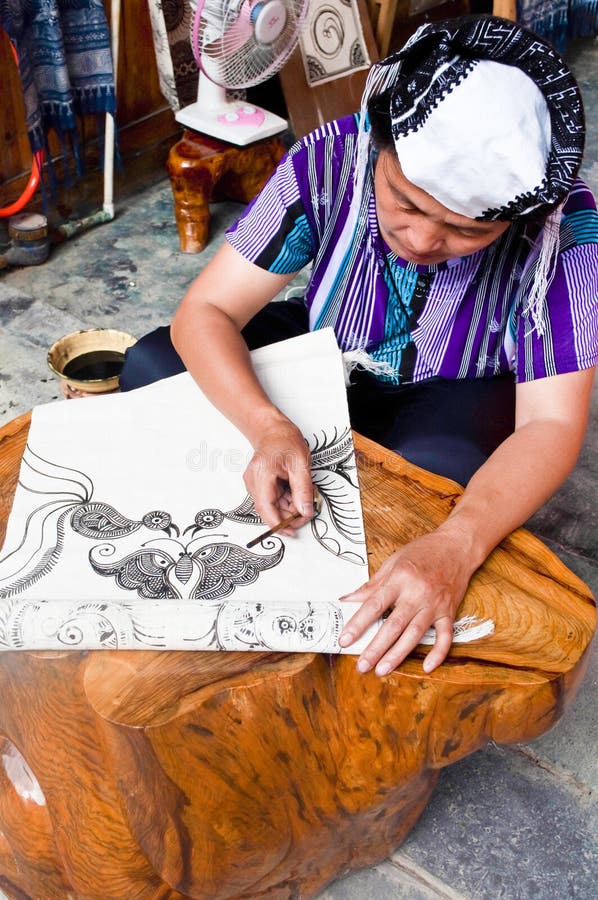 Making batik stamp editorial image. Image of making, indian - 31225990