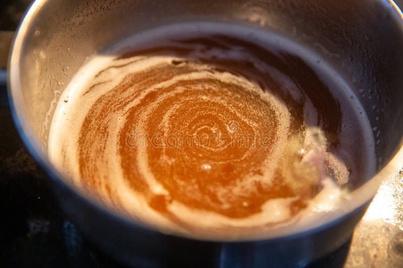 Making beef gravy stock photo. Image of gravy, bone - 349012422