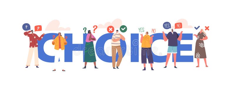 Making the Best Choice Concept. Problem of Finding Solution Stock ...