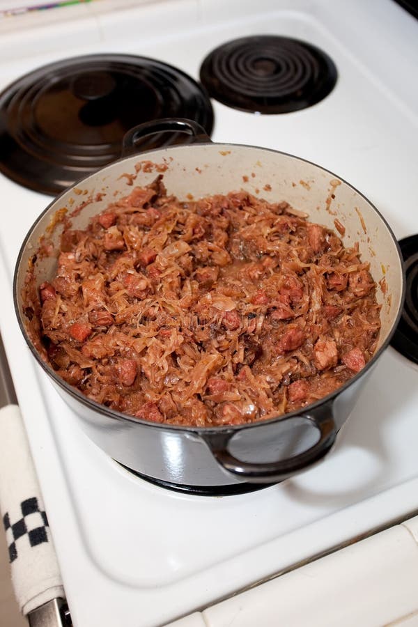 Making of bigos stock photo. Image of choucroute, calorie - 10611246