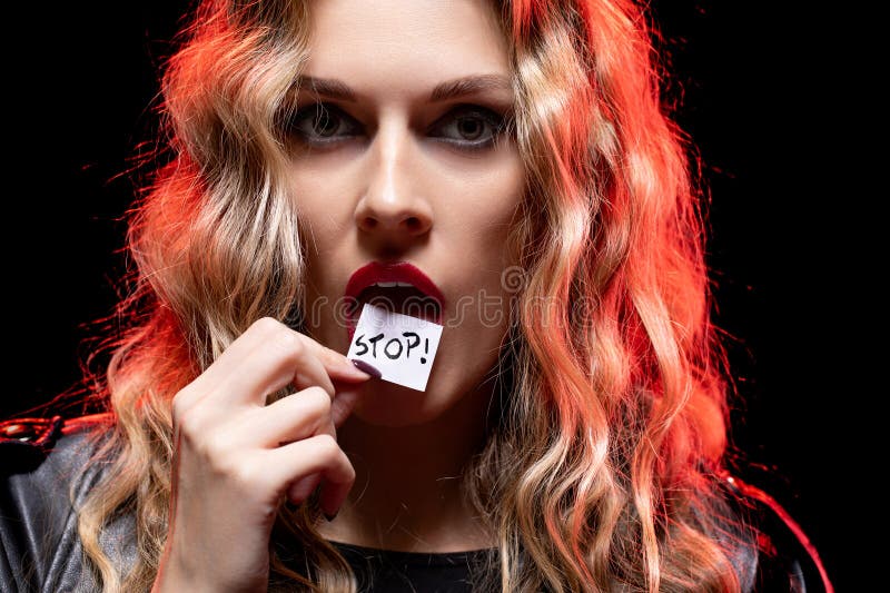 Making a Bold Fashion Statement Featuring a Vibrant Stop Sign for ...