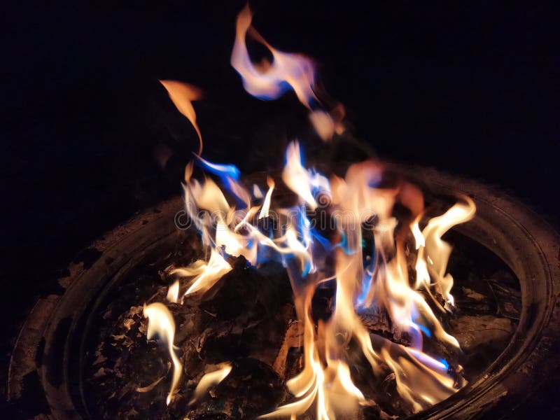 Making Bonfires from Used Tires in North Sumatra Stock Image - Image of ...