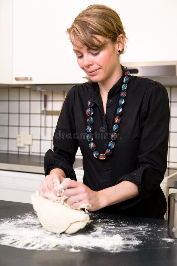 Making Bread stock photo. Image of cooking, hands, girl - 3182536