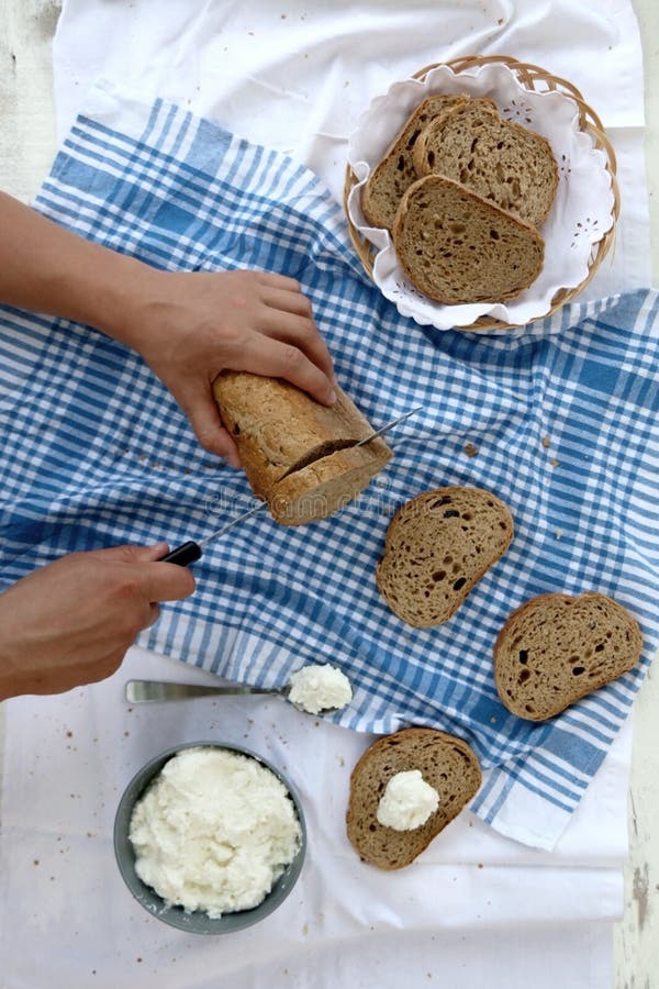 Making Breakfast stock photo. Image of bread, focus - 133926560