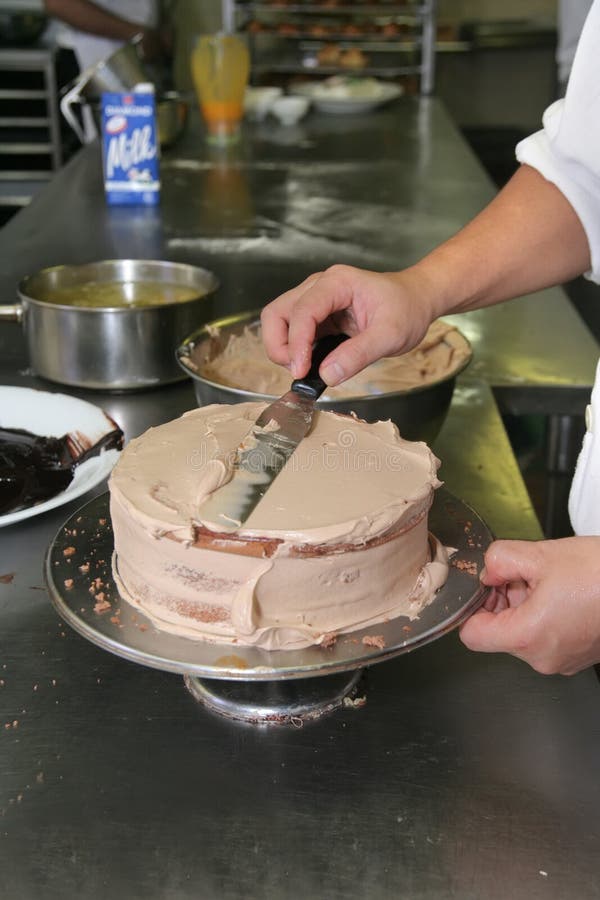 Woman making cake stock photo. Image of adult, beautiful - 23237452