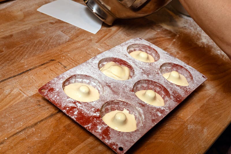 Making cake in bakery stock image. Image of loaf, human - 82340847