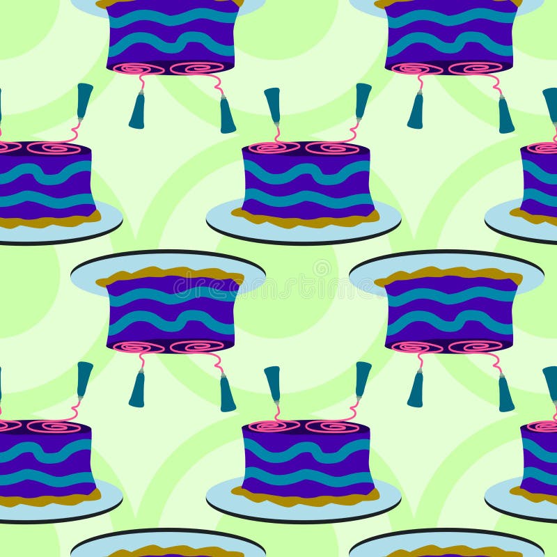 Making Cake Seamless Background Design Stock Illustration ...