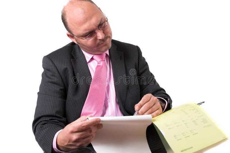 Making a calculation stock photo. Image of profession - 1144718