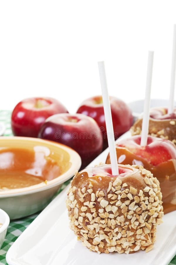 Making Candy Apples stock image. Image of homemade, creamy - 59110071