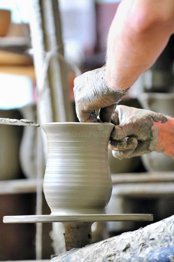 Pottery- Ceramics Production Stock Image - Image of artist, making: 7763939