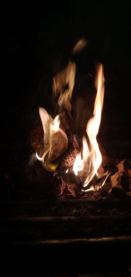 Making Charcoal from Coconut Shells Stock Image - Image of flame ...