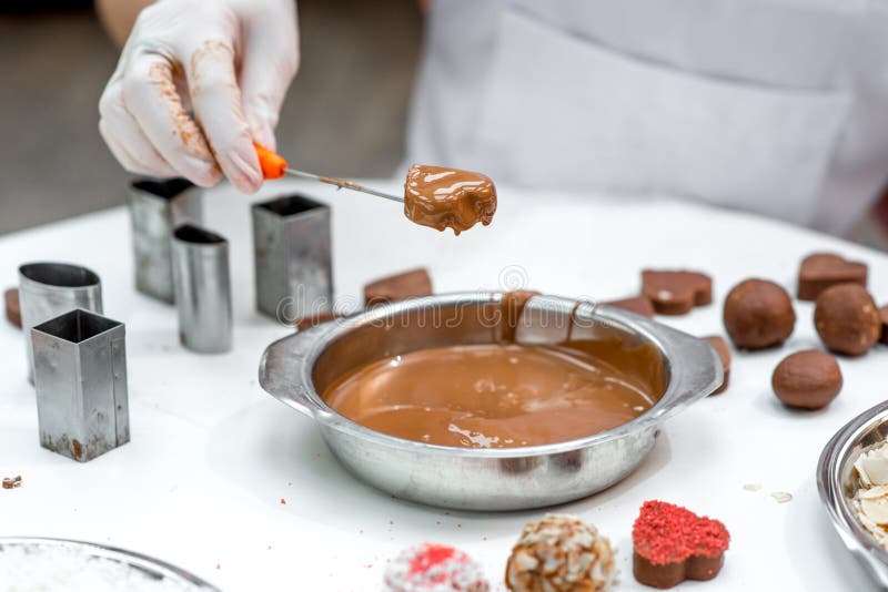 Making chocolate candy stock image. Image of food, stuff - 50760063