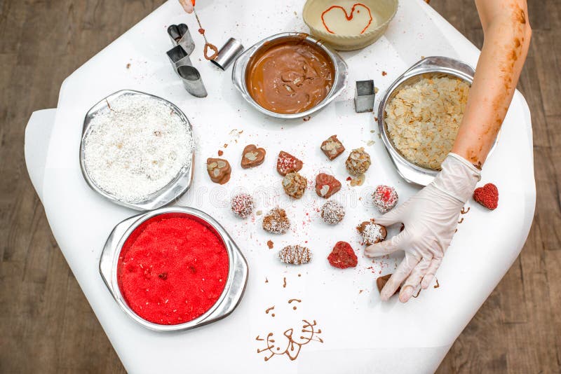 Making chocolate candy stock image. Image of late, sugar - 50766191