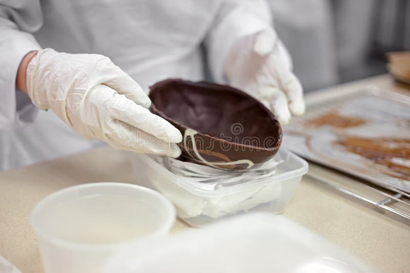 Making Chocolate. Chocolate Factory. Stock Photo - Image of candies ...