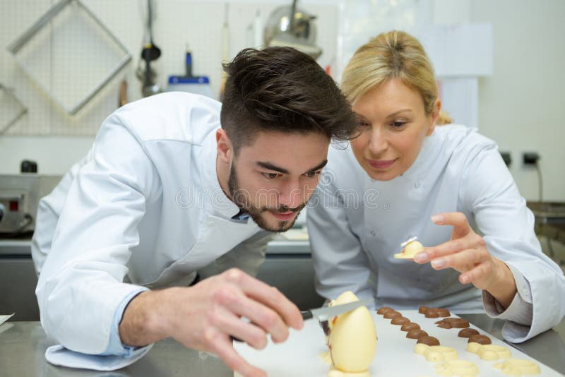 Making Chocolate in Chocolate Factory Stock Photo - Image of restaurant ...