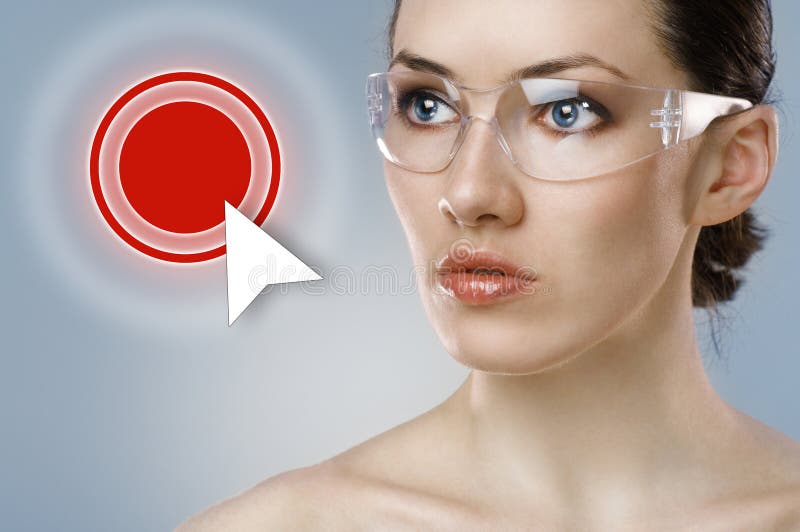 Making choice stock image. Image of support, worker, touch - 14303819