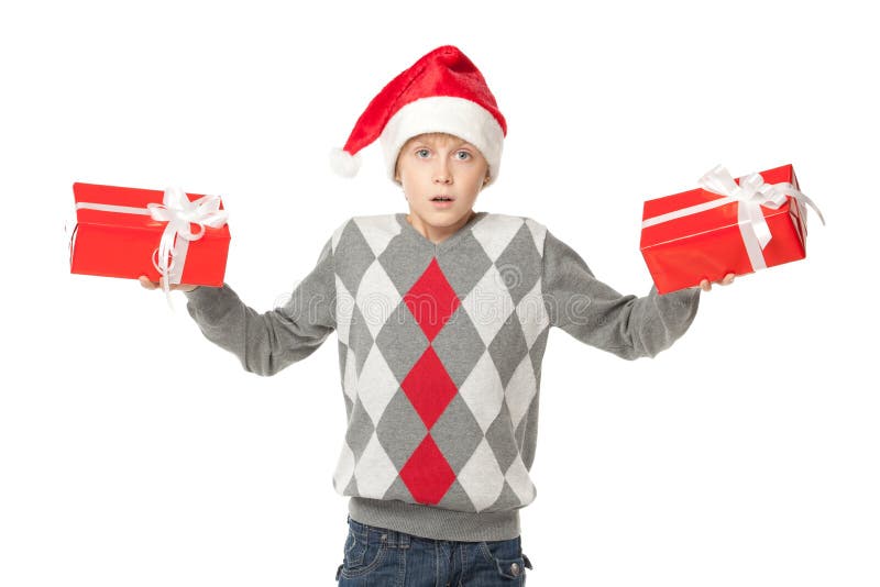 Making a choice stock image. Image of face, gift, astonished - 21980927