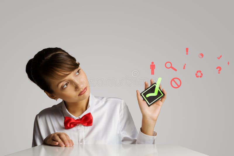 Making choice stock image. Image of design, background - 43984161