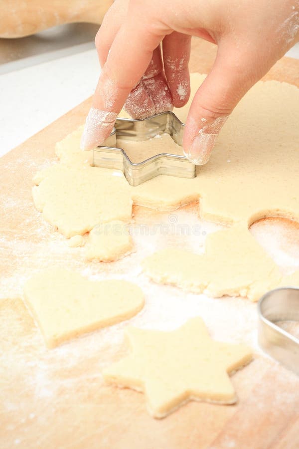 Making Christmas cookies stock image. Image of food, preparation - 17089531