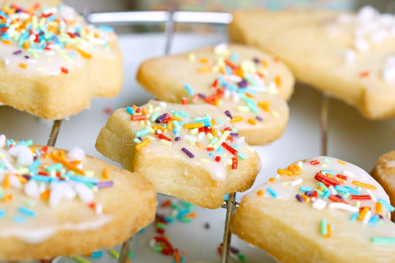 Making Christmas Cookies stock image. Image of brush - 17290357