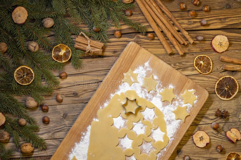 Making of the Christmas Cookies Stock Image - Image of homemade, close ...