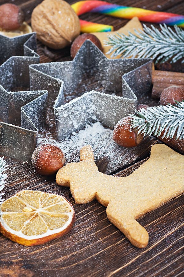 Making Christmas Cookies, Bakeware Stock Image - Image of food ...