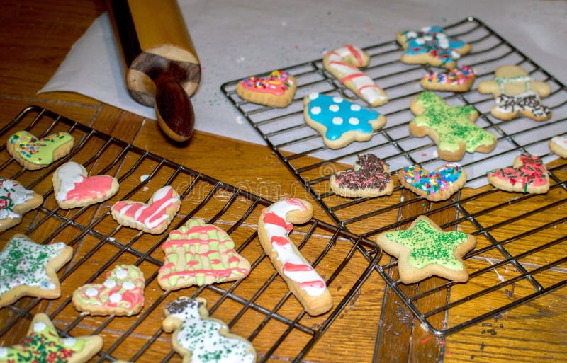 Making Christmas Cookies at Home Stock Image - Image of cookie, food ...