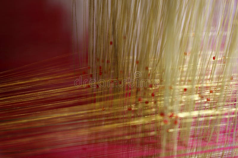 Making of Cloth Using Weaver Stock Image - Image of weaving, rain ...