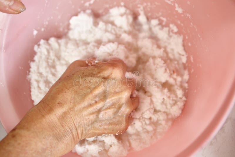 Making coconut milk stock image. Image of cooking, tropical - 50406177