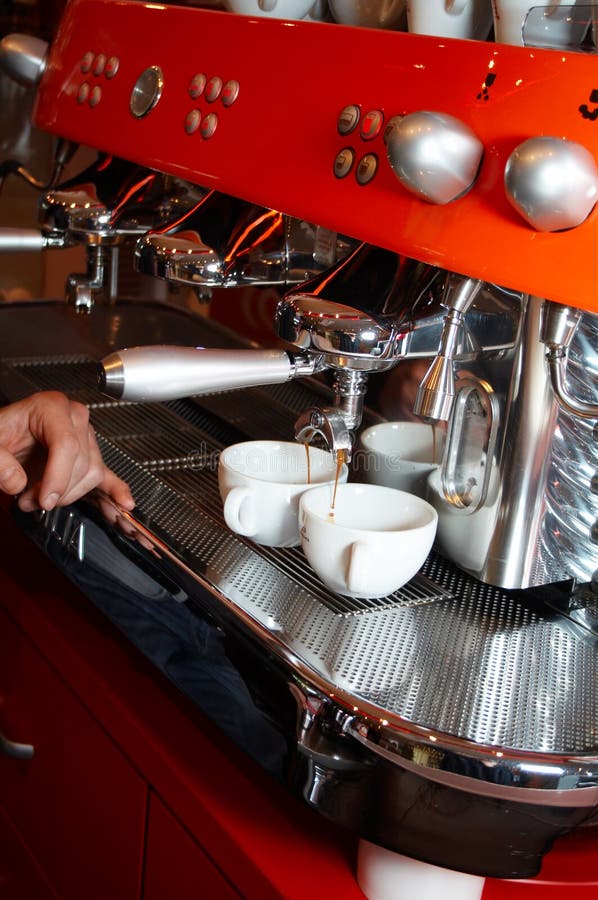 Making coffee #4 stock photo. Image of breakfast, chrome - 3602938