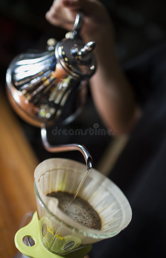 Making coffee stock photo. Image of food, drink, coffeepot - 43888946