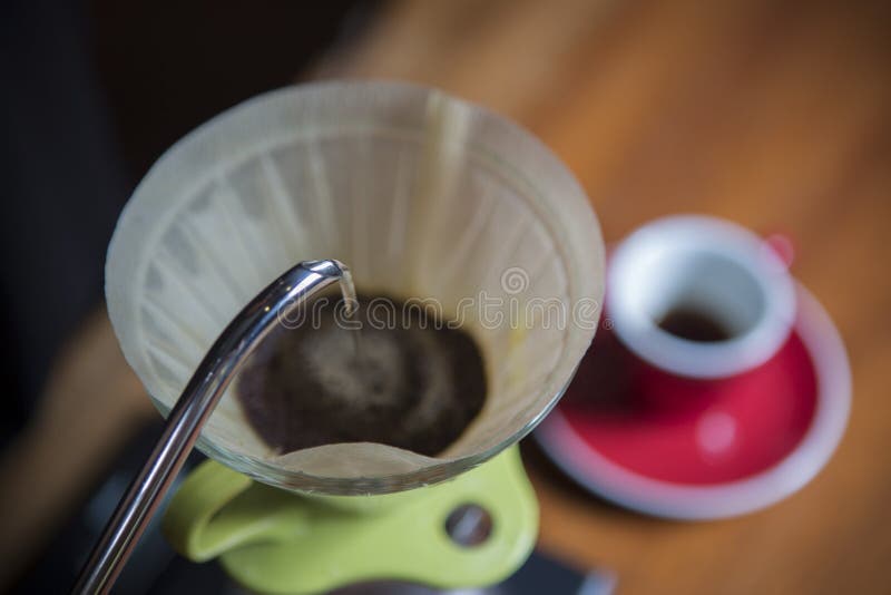 Making coffee stock photo. Image of drink, life, brown - 47108772