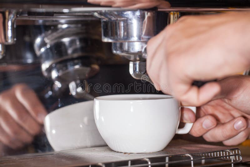 Making coffee stock image. Image of human, technology - 34314347