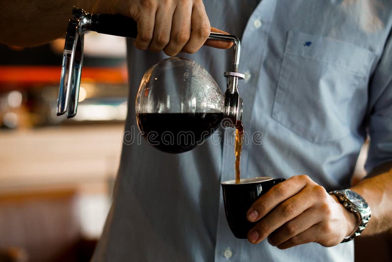 Making Coffee with Syphon Method at the Morning. Stock Image - Image of ...