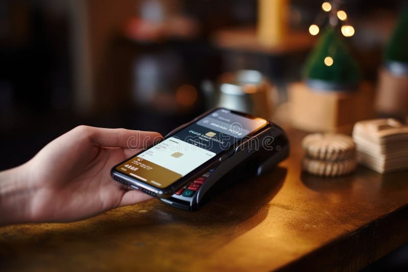 Making Contactless Payment, Credit Card and Mobile -Transaction-Communication . Generative AI ...