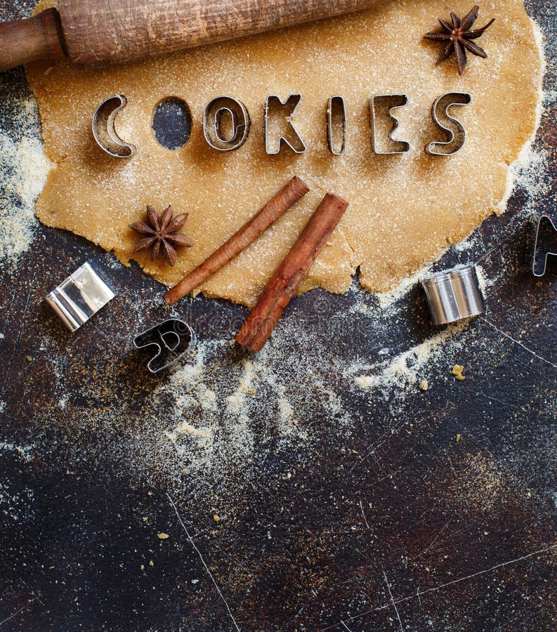 Making cookie letters stock image. Image of biscuit - 126733295
