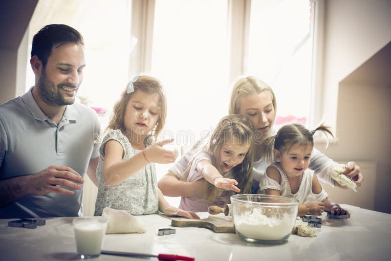 Making cookie. stock photo. Image of females, lifestyles - 120381522